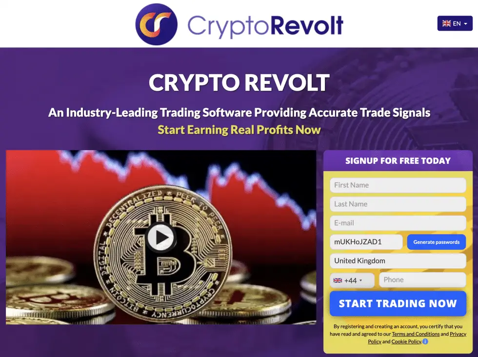 Crypto Revolt Review : Legit Platform or Scam?